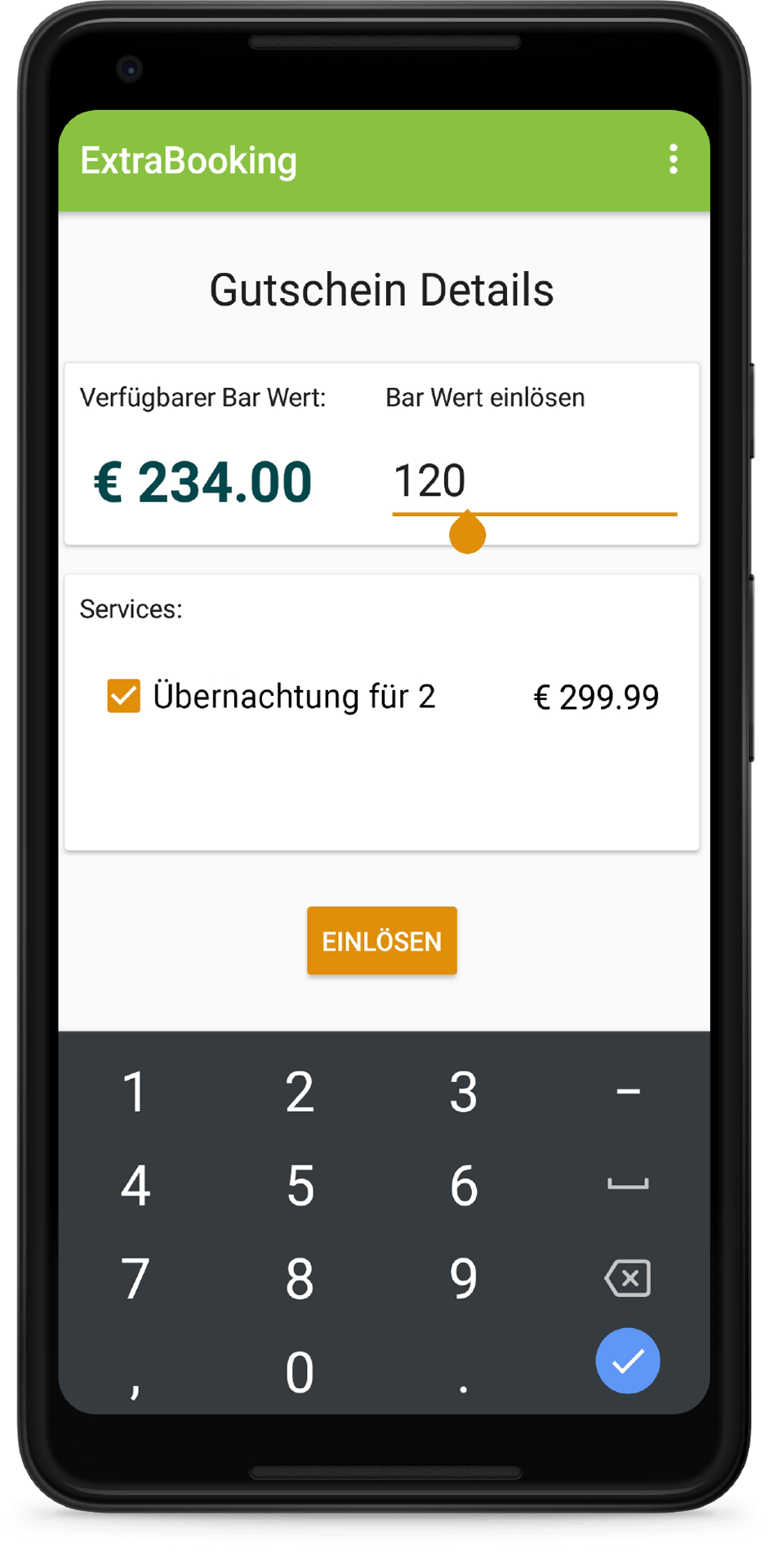 EXTRA BOOKING | Produkte